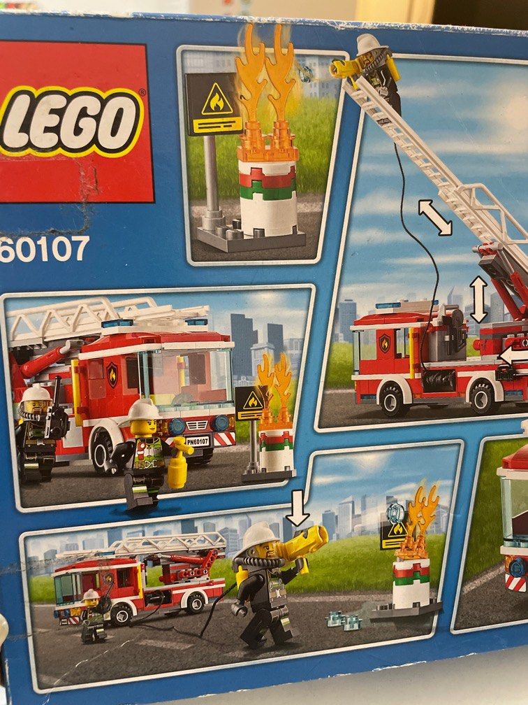 Lego city 60107 fire ladder truck, Hobbies & Toys, Toys & Games on Carousell