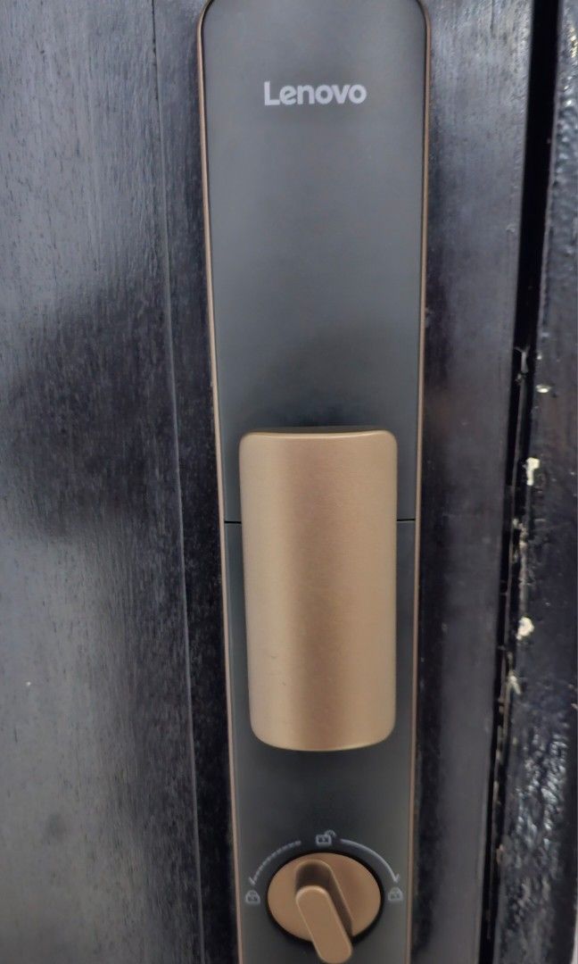 Lenovo F1 Pro Face Recognition Digital Lock (Coffee Gold), Furniture ...