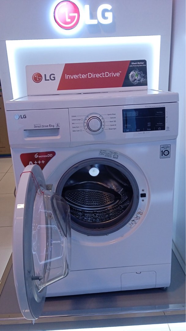 LG FRONT LOAD INVERTER WASHING MACHINE, TV & Home Appliances, Washing ...