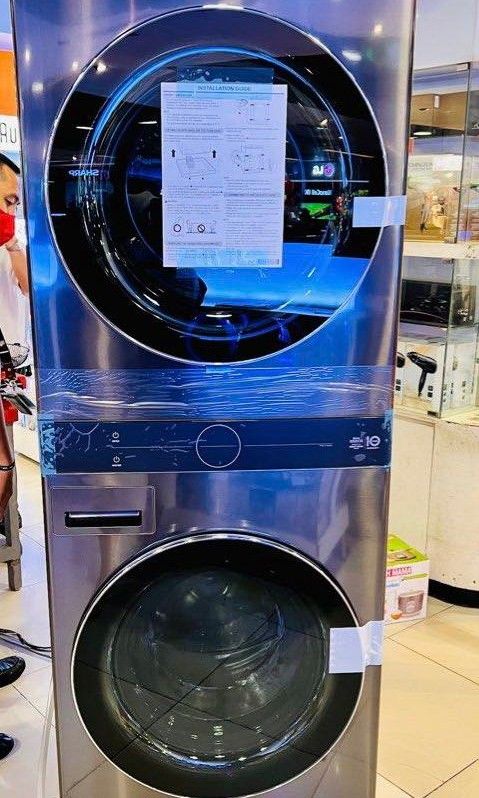 LG WASH TOWER STACKED WASHER DRYER WT2117NHB, TV & Home Appliances ...