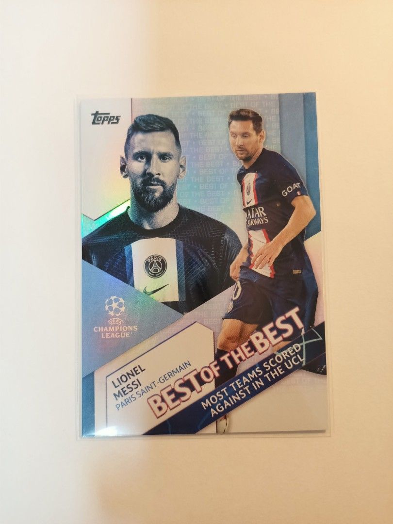 Lionel Messi Topps best of the best ( Lionel Messi Cristiano Ronaldo Match attax limited edition ...