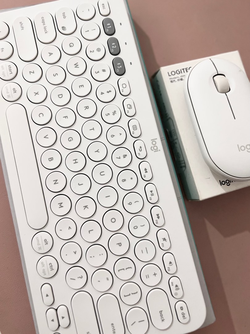 LOGITECH K380 KEYBOARD AND PEBBLE MOUSE (as set), Computers & Tech ...