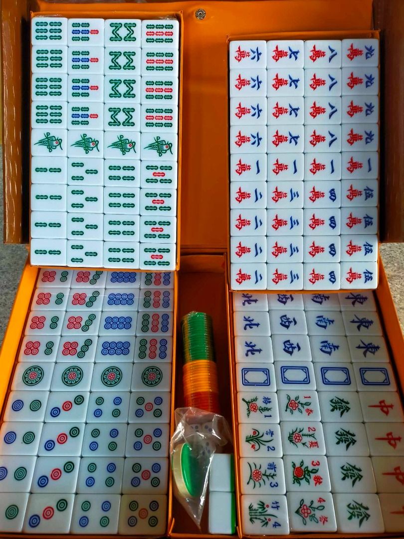 Mahjong Tiles Set Standard Ivory Classic / Mahjong Tiles on Carousell