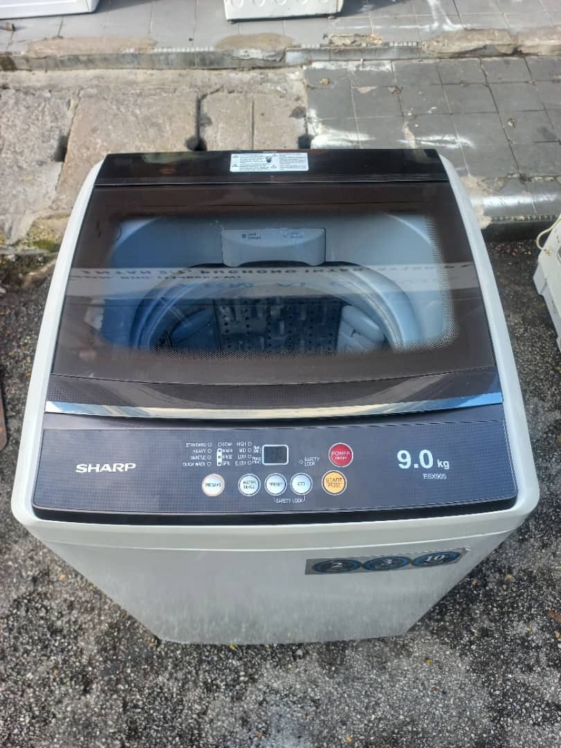 Mesin basuh jenama Sharp 9kg, Announcements on Carousell