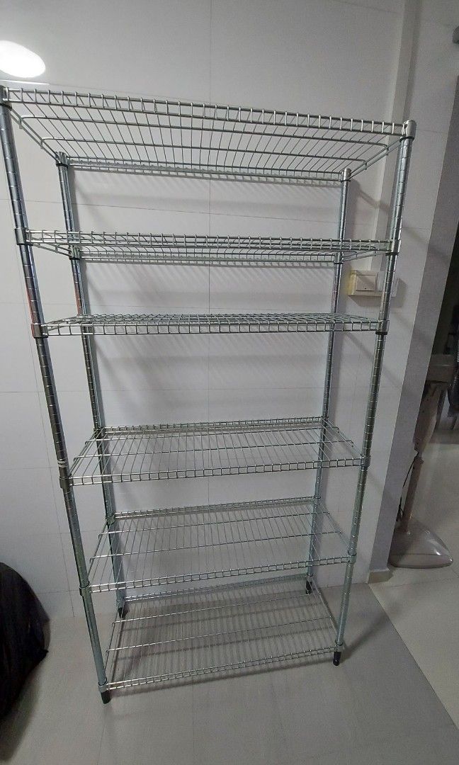Metal Rack store ikea, Furniture & Home Living, Furniture, Shelves ...