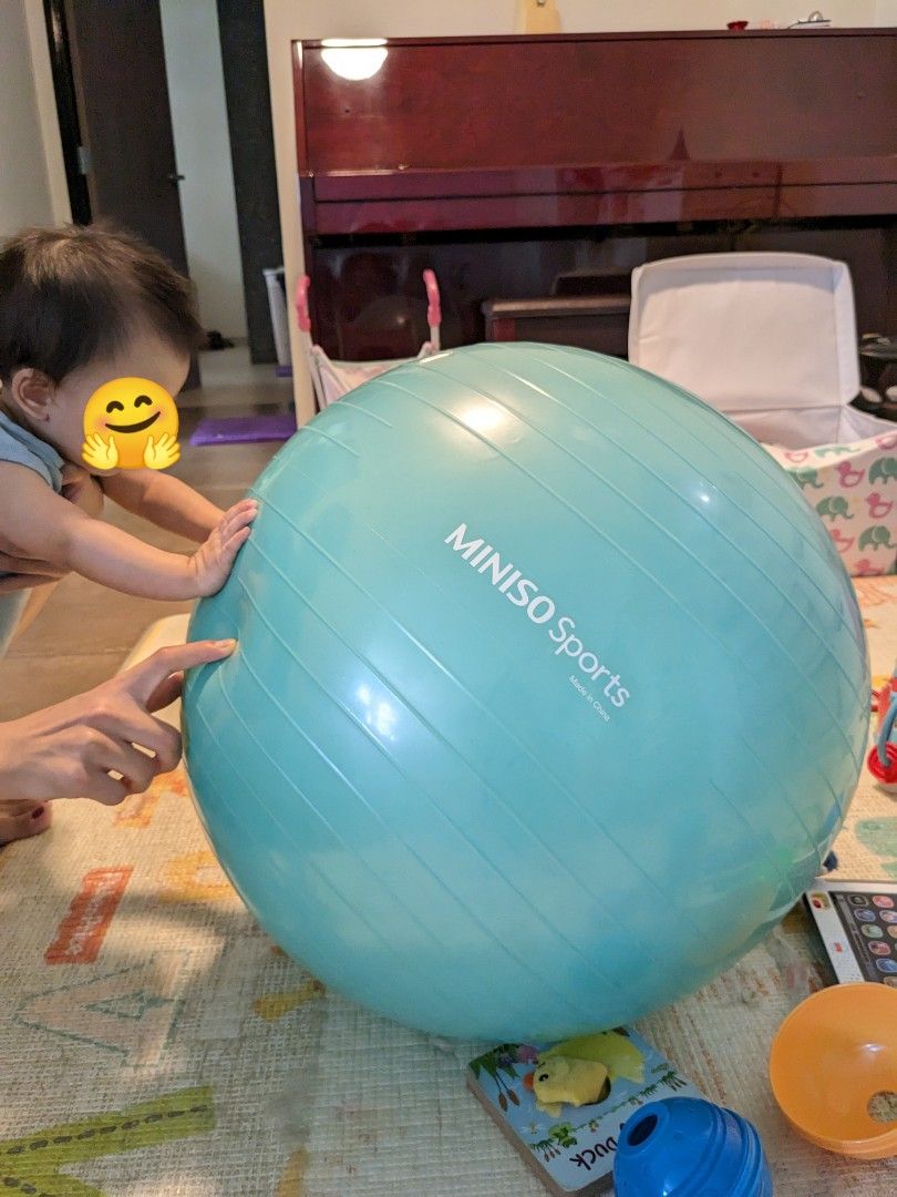Miniso Exercise Gym Ball, Sports Equipment, Exercise & Fitness, Toning ...