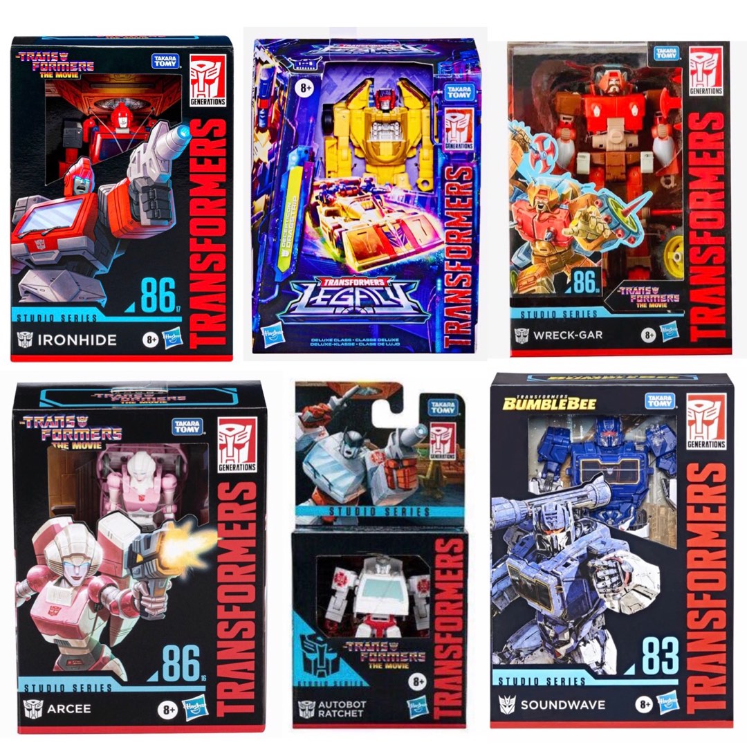 MISB Transformers Studio Series Core Ratchet, Deluxe Arcee, Legacy ...