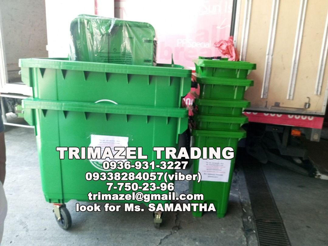 mobile trash bin, Furniture & Home Living, Cleaning & Homecare Supplies ...