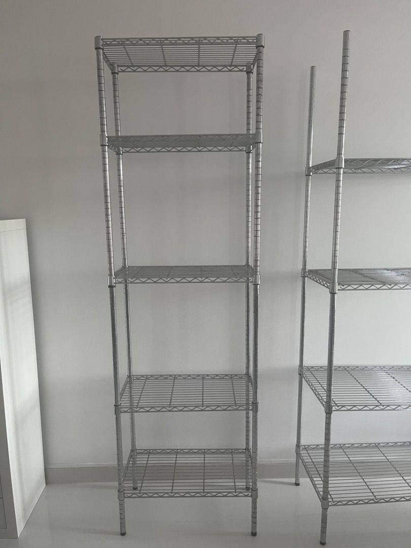 Modular boltless metal racking. 3 shelf sizes so can be configured to ...