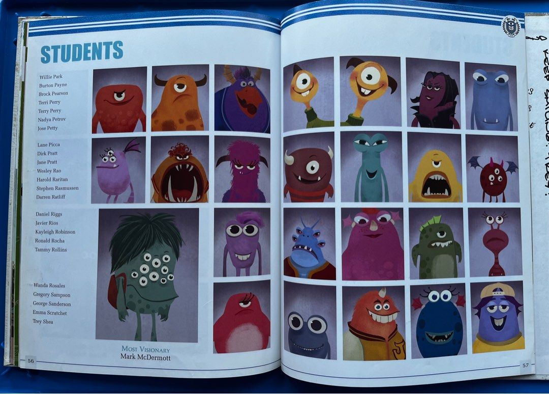 Monster’s University Fearbook on Carousell