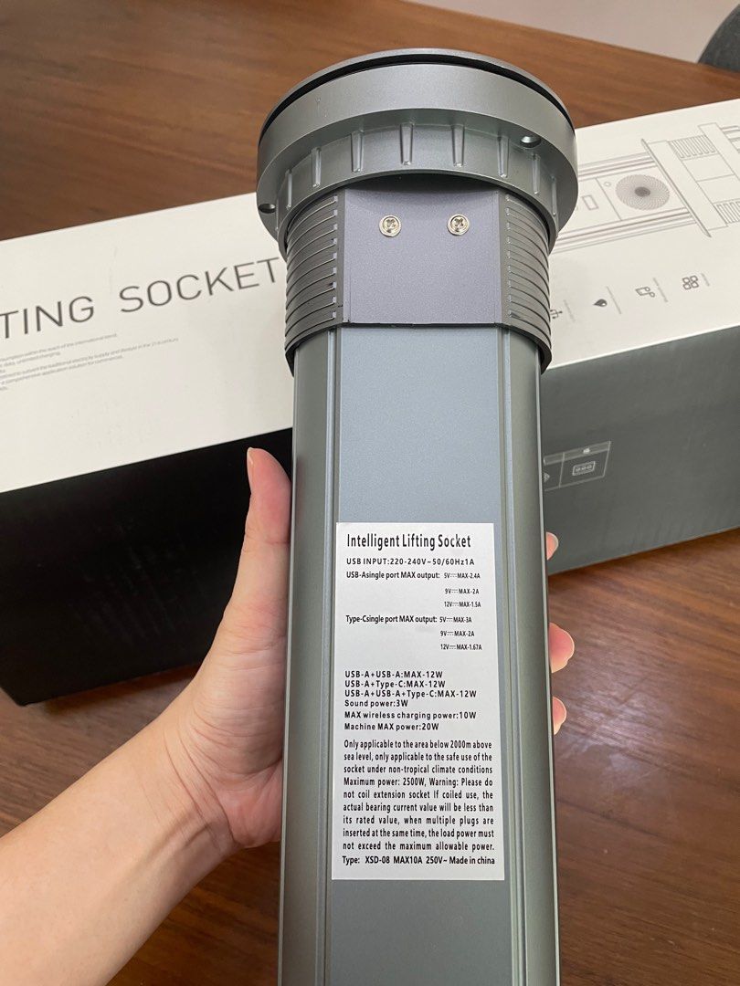 Smart Electric Lifting Socket for SG Appliances Wireless Charging ...