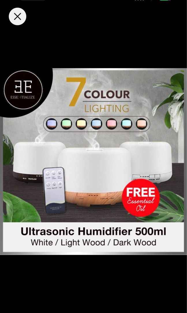 Muji Style Aroma Diffuser / Humidifer (500ML), Furniture & Home Living ...