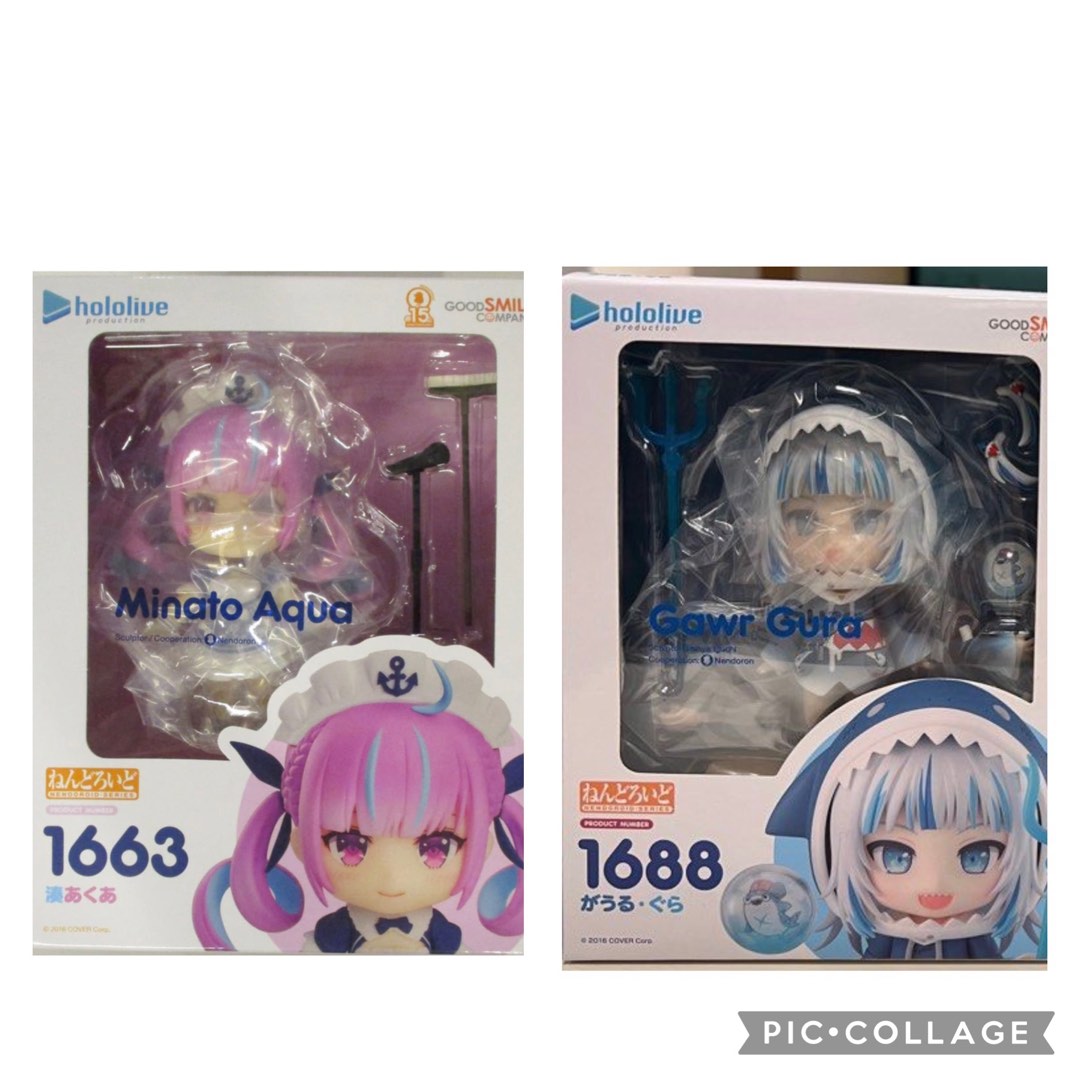 Nendoroid 1663 1688 Minato Aqua Gawr Gura Hololive Production, Hobbies & Toys, Toys & Games on ...