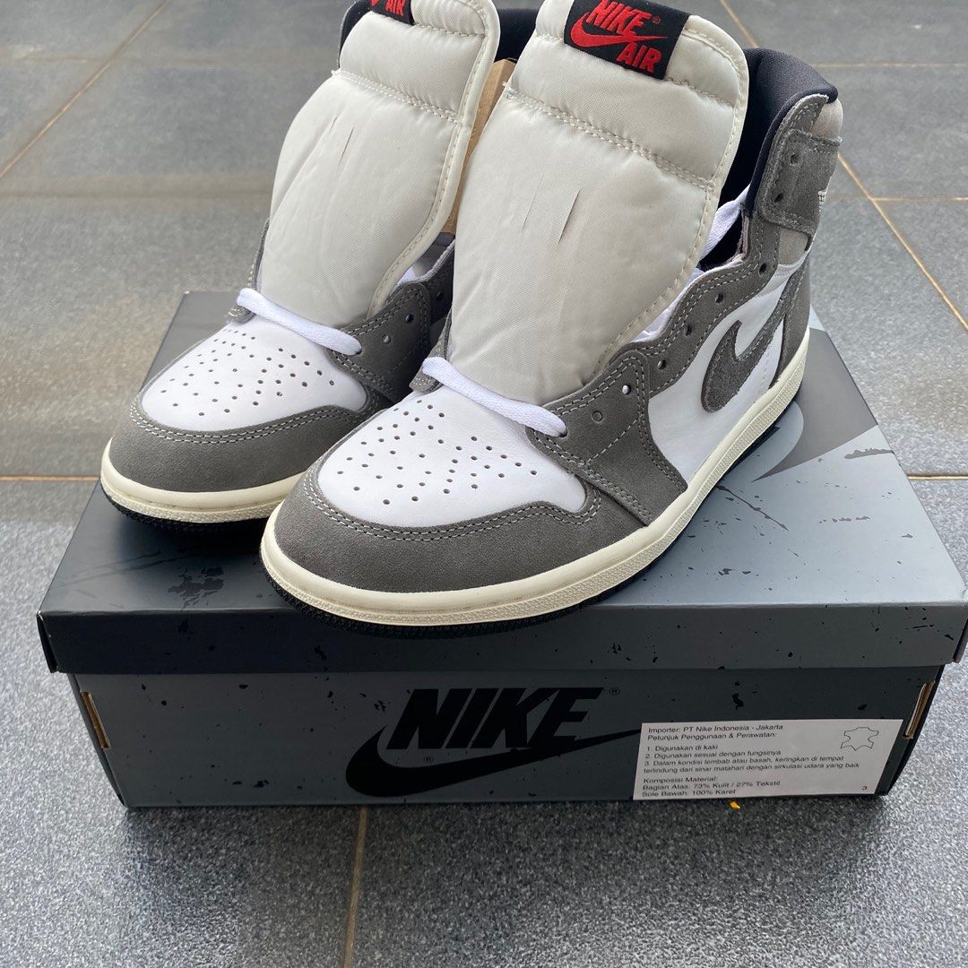 Nike Air Jordan Grey Washed Original, Fesyen Pria, Sepatu , Sneakers di ...