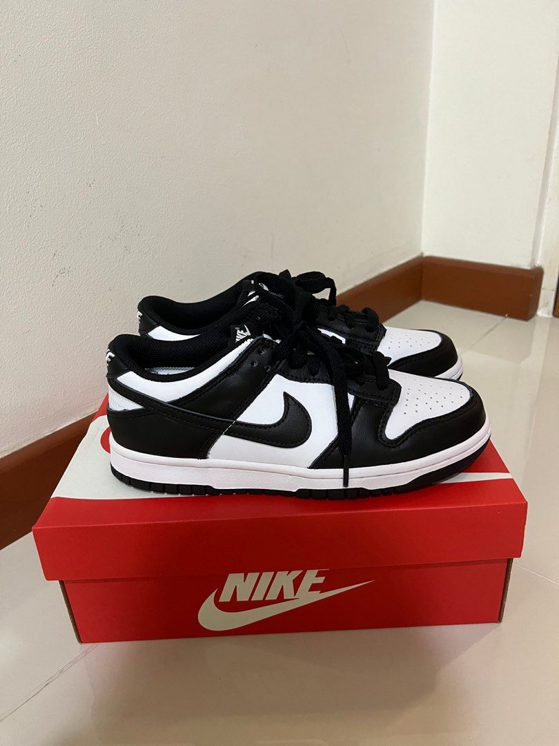 Nike Dunk Low Panda (GS), Women's Fashion, Footwear, Sneakers on Carousell
