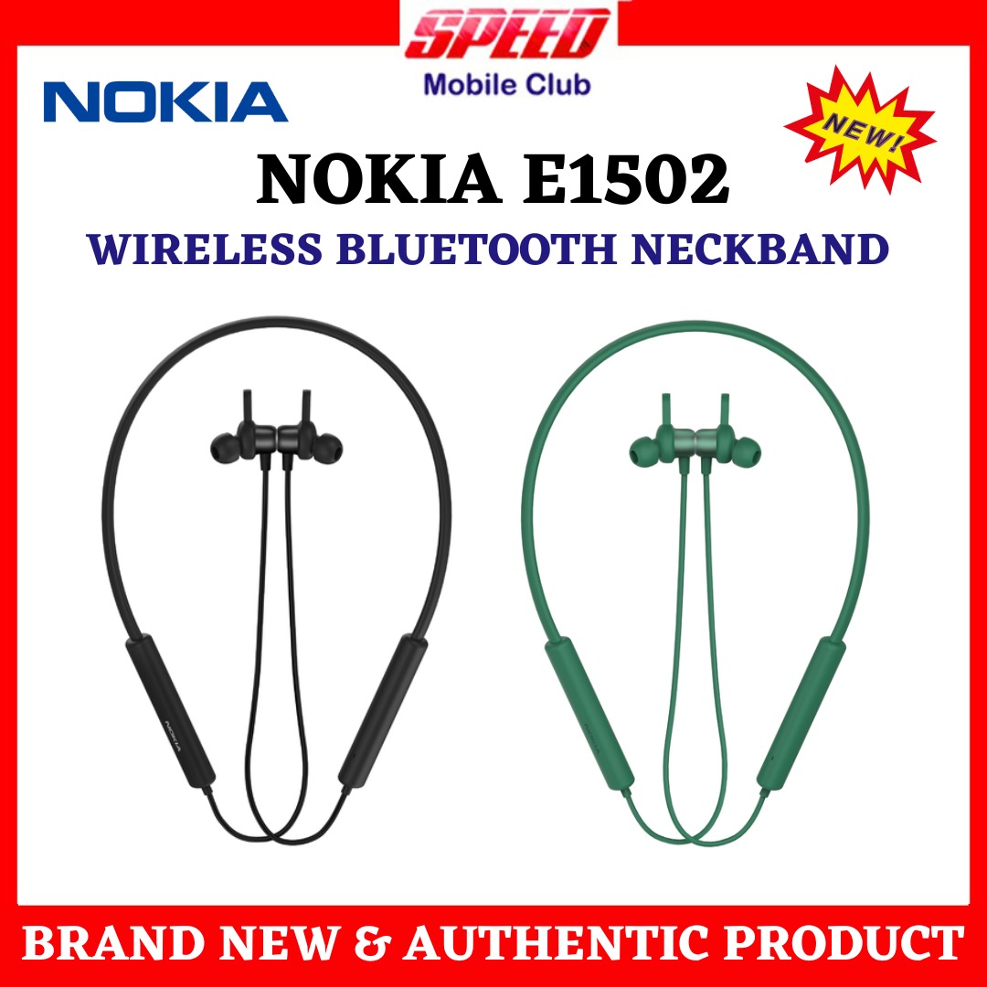 Nokia Essential E1502 Neckband Type Magnetic Wireless Sports Bluetooth ...