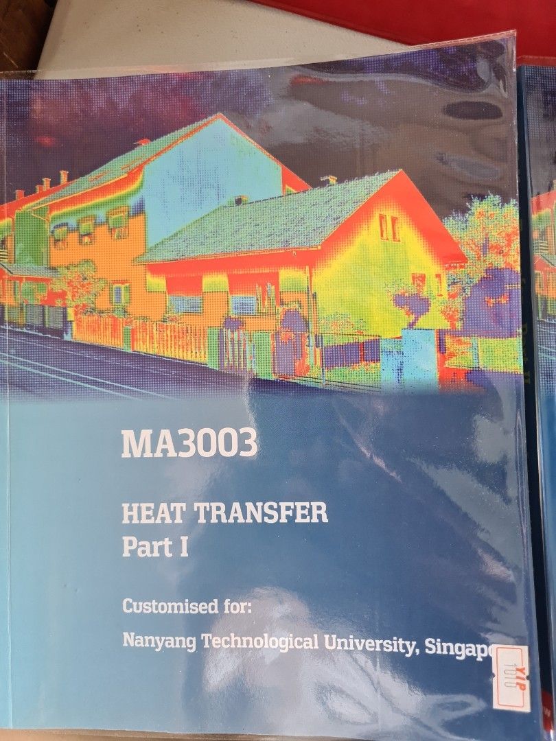 NTU MA3003 Heat Transfer Textbook, Hobbies & Toys, Books & Magazines ...