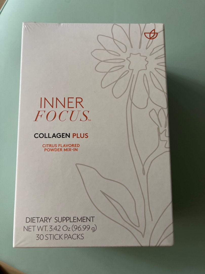 Nuskin Inner Focus Collagen Plus, Health & Nutrition, Health ...