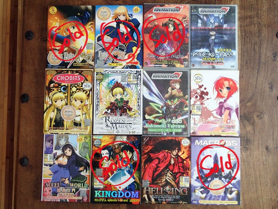 Original Japanese Anime DVDs with English, Chinese or Malay Subtitles ...
