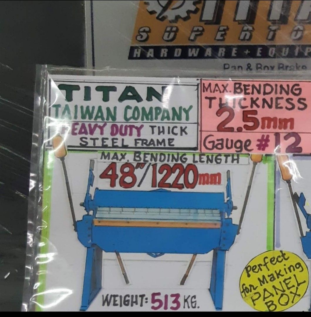 PAN BOX BRAKE BENDER SHEET METAL BENDING folder folding MACHINE 2.5mm ...