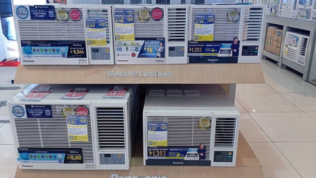 PANASONIC NON INVERTER WINDOW TYPE AIRCON, TV & Home Appliances, Air ...
