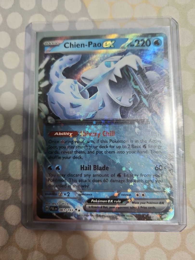 Pokemon card Chien Pao Ex, Hobbies & Toys, Toys & Games on Carousell
