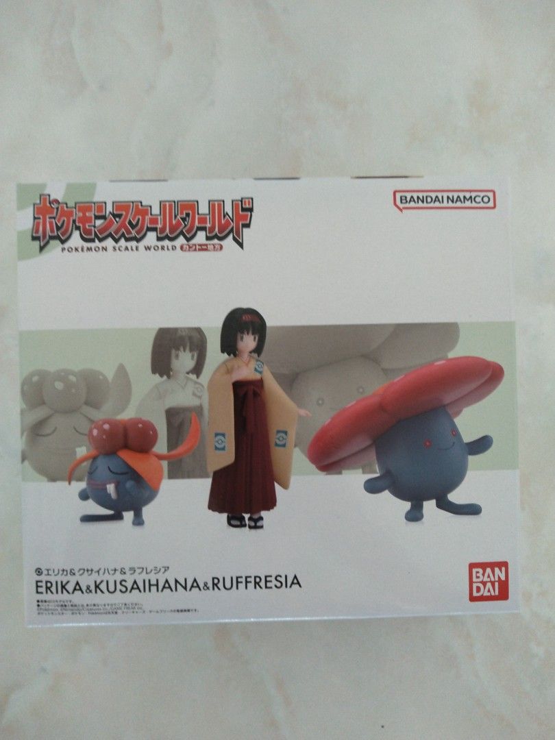 Pokemon scale world kanto region Erika and Ruffresia, Hobbies & Toys ...