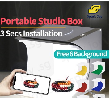 Portable LED Photo Light Box Mini Photo Shooting Studio Box 20cm ...