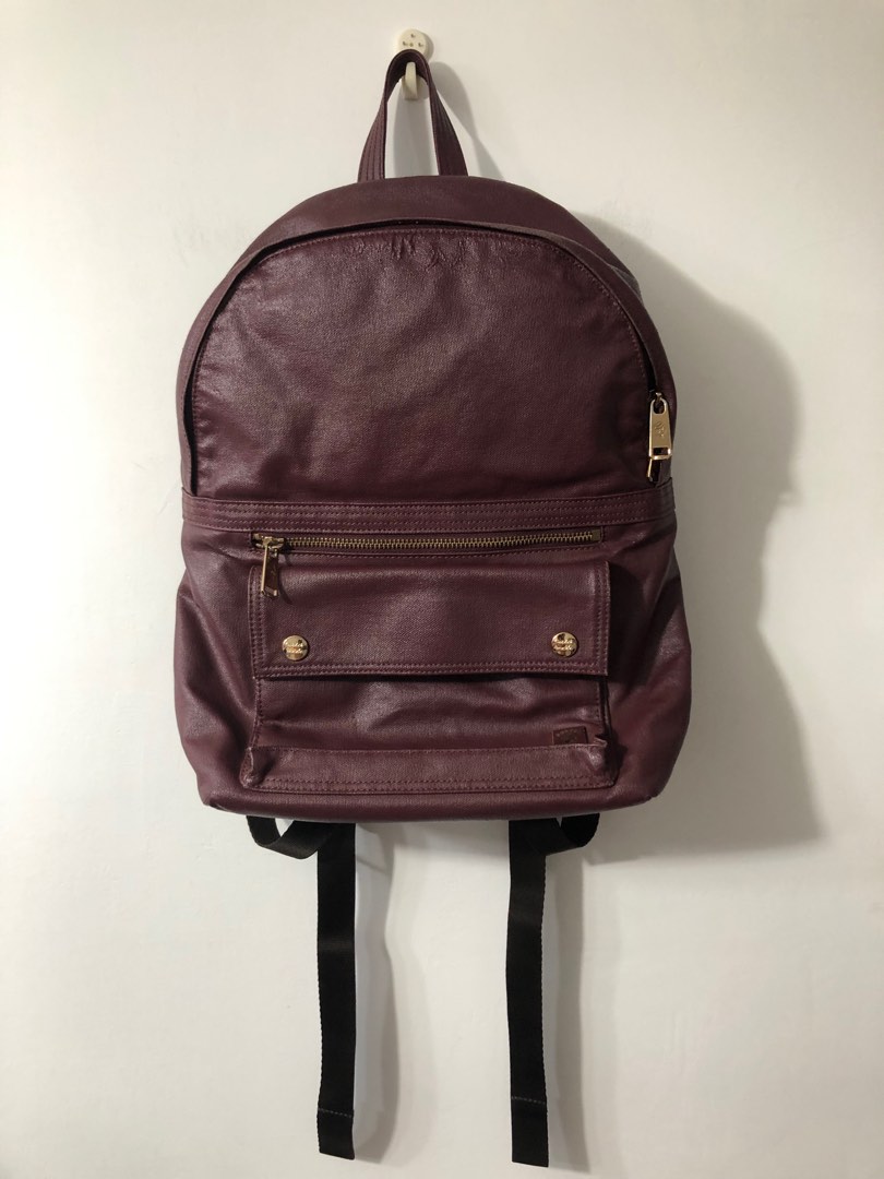 Porter international Backpack 10週年限量版酒紅色男女皆宜, 她的時尚, 包包、錢包, 背包在旋轉拍賣