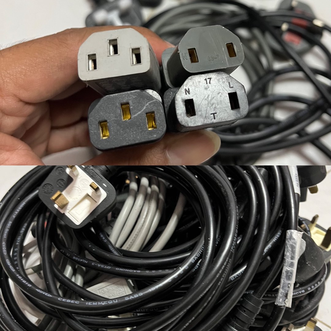 POWER CORDS PS2 PS3 PS4 XBOX HOME APPLIANCE PC MONITOR, Video Gaming ...