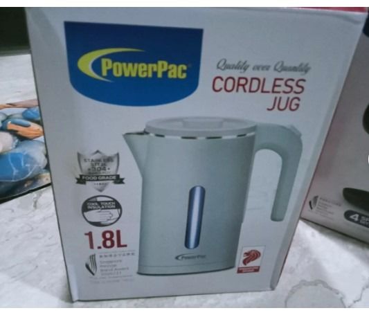 Powerpac Cordless Kettle Jug 1.8L (PPJ2022/PPJ2033), TV & Home ...
