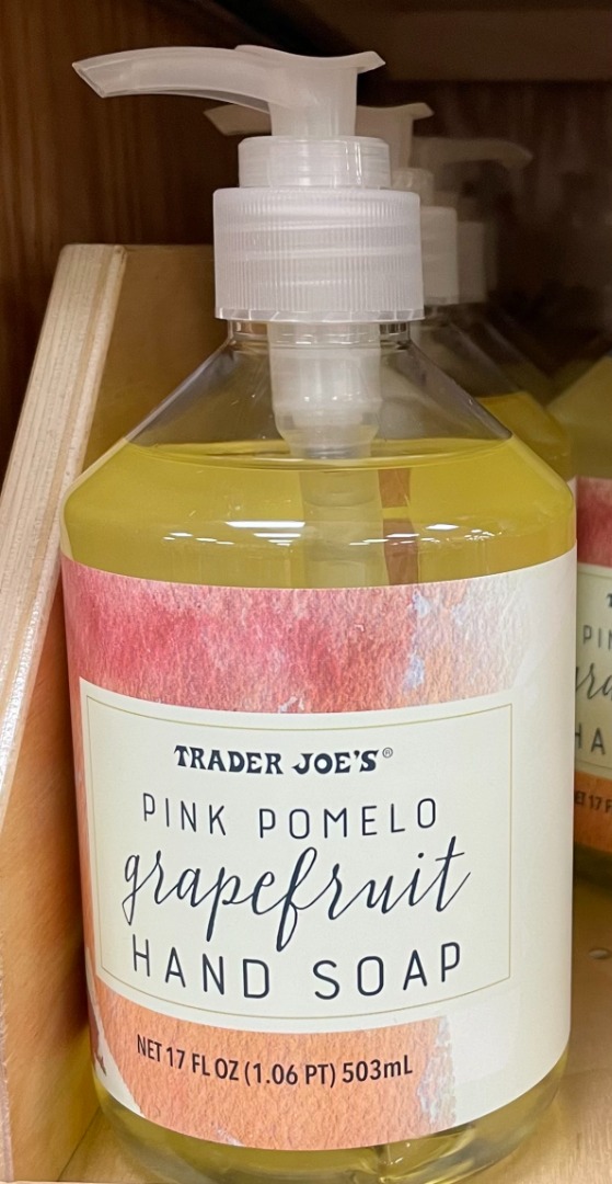 (Pre-Order) Trader Joe's Pink Pomelo Grapefruit Hand Soap (503ml) on Carousell