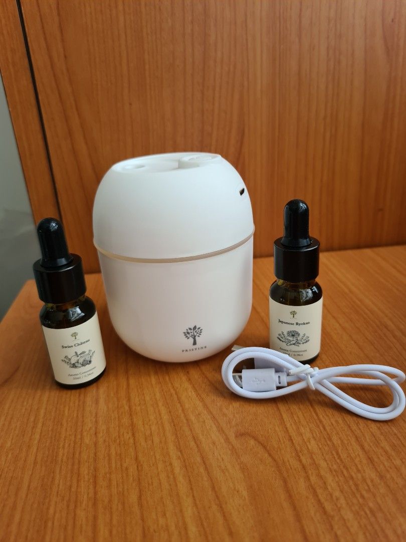 Pristine Mist Humidifier + 2 bottles Essential Oil, Furniture & Home ...