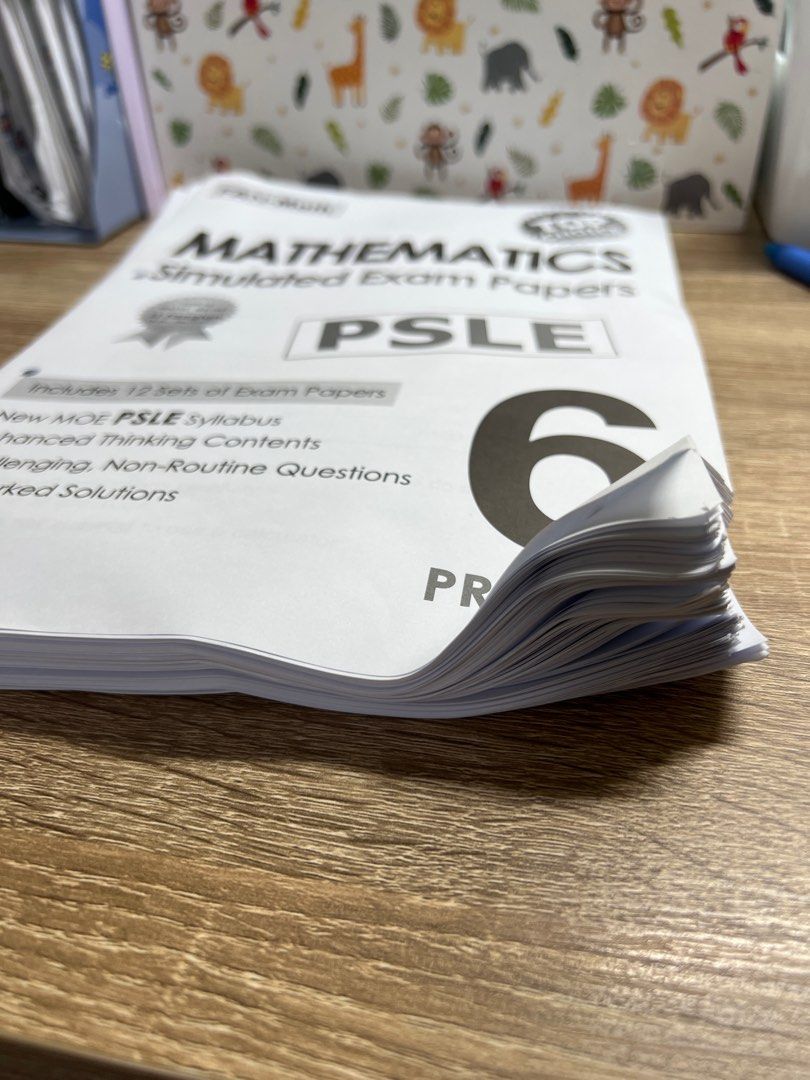 PSLE Mathematics Simulated Exam Papers, Hobbies & Toys, Books ...