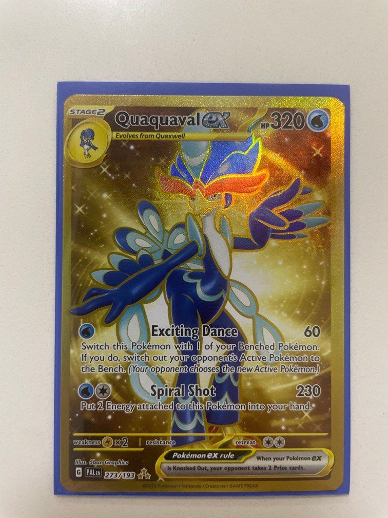 Quaquaval ex Hyper Rare (Paldea Evolved), Hobbies & Toys, Toys & Games ...