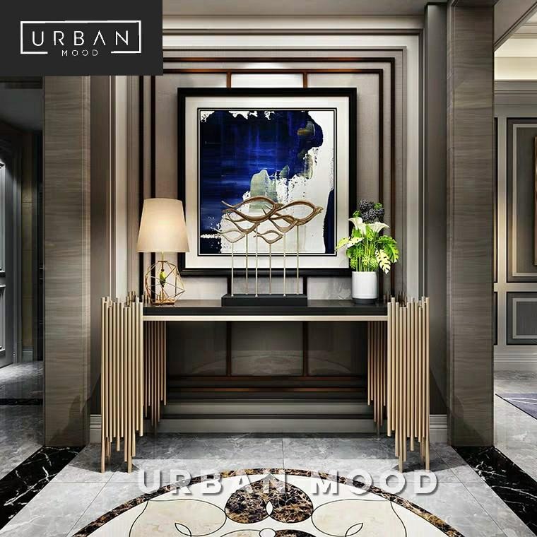 RAVEN Luxury Marble Hallway Console, Furniture & Home Living, Furniture ...