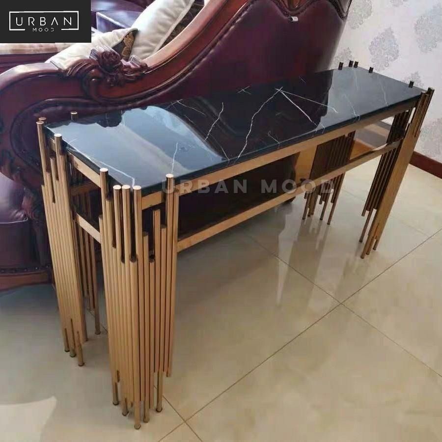 RAVEN Luxury Marble Hallway Console, Furniture & Home Living, Furniture ...
