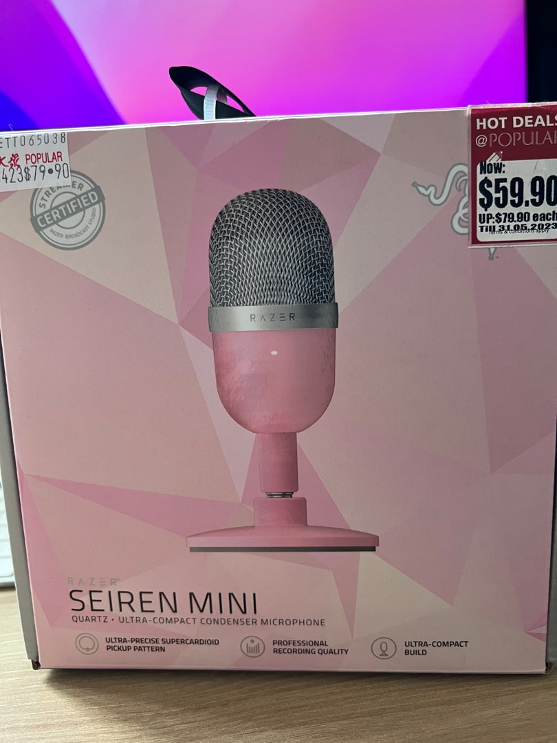 Razer Seiren Mini - Pink, Audio, Microphones on Carousell