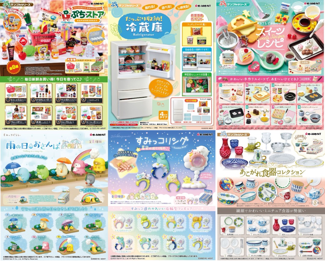 [RE-MENT OCT PO] Pokemon / Shin chan / Sumikko / Petit Sample / Pikmin ...