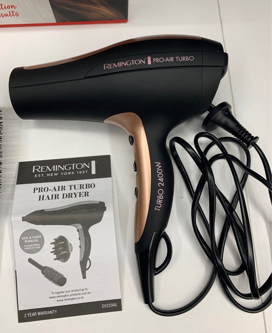 Remington Pro-Air Turbo Hair Dryer, Hair Blower - D5220AU, Women's ...