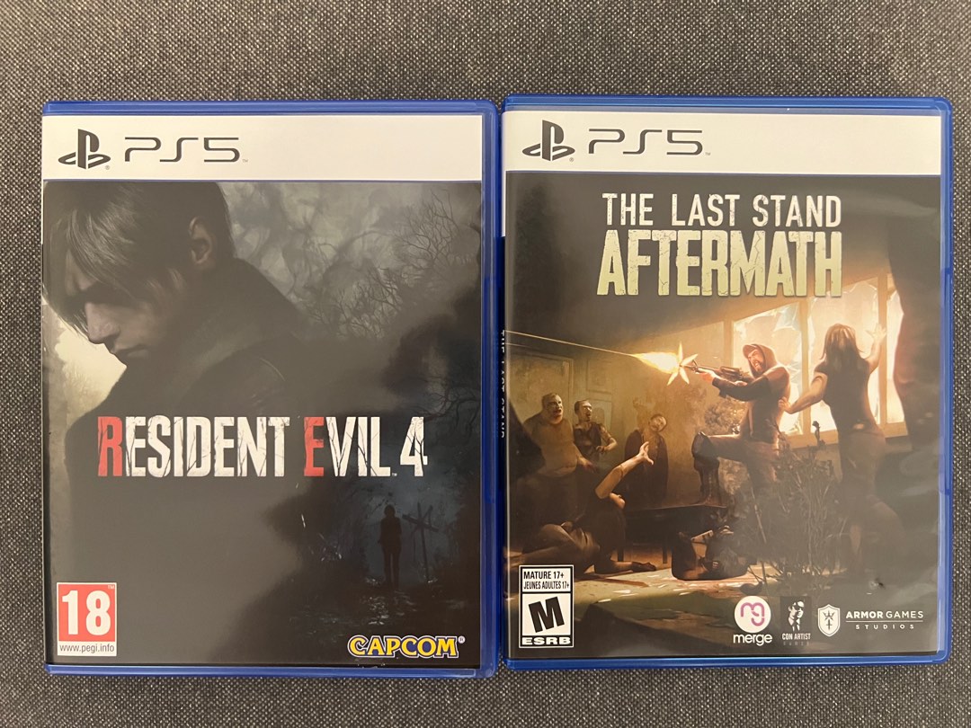Resident Evil 4 and The Last Stand Aftermath PS5, Video Gaming, Video ...