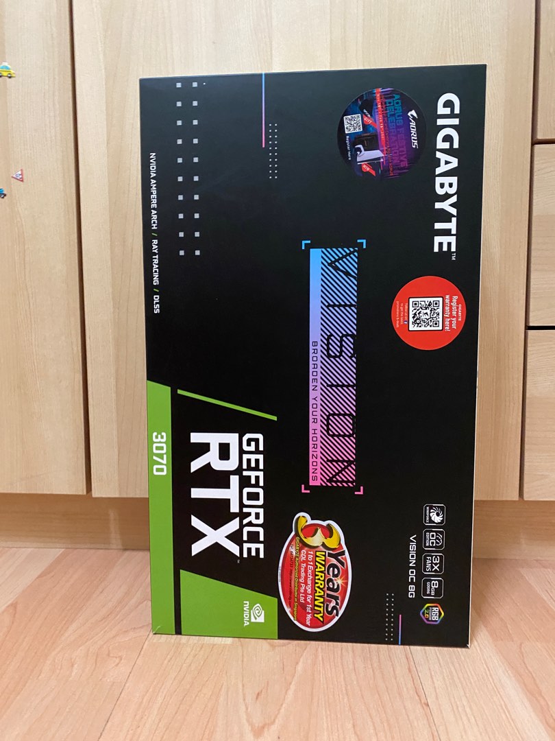 RTX 3070 - Gigabyte Vision White , nvidia rtx3070 gpu, Computers & Tech ...