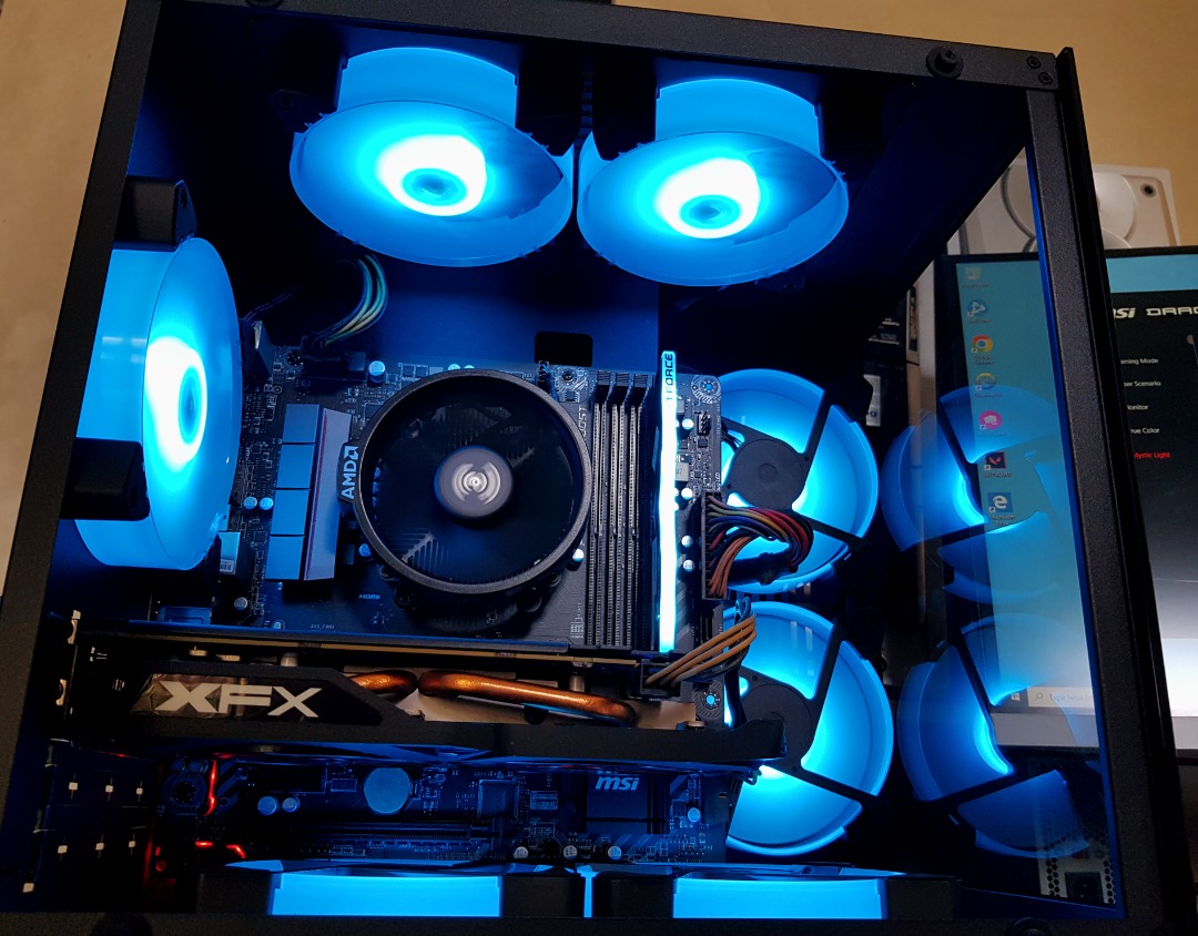 Ryzen 5 Gaming Rig with Gaming Motherboard Desktop PC System Unit Like ...