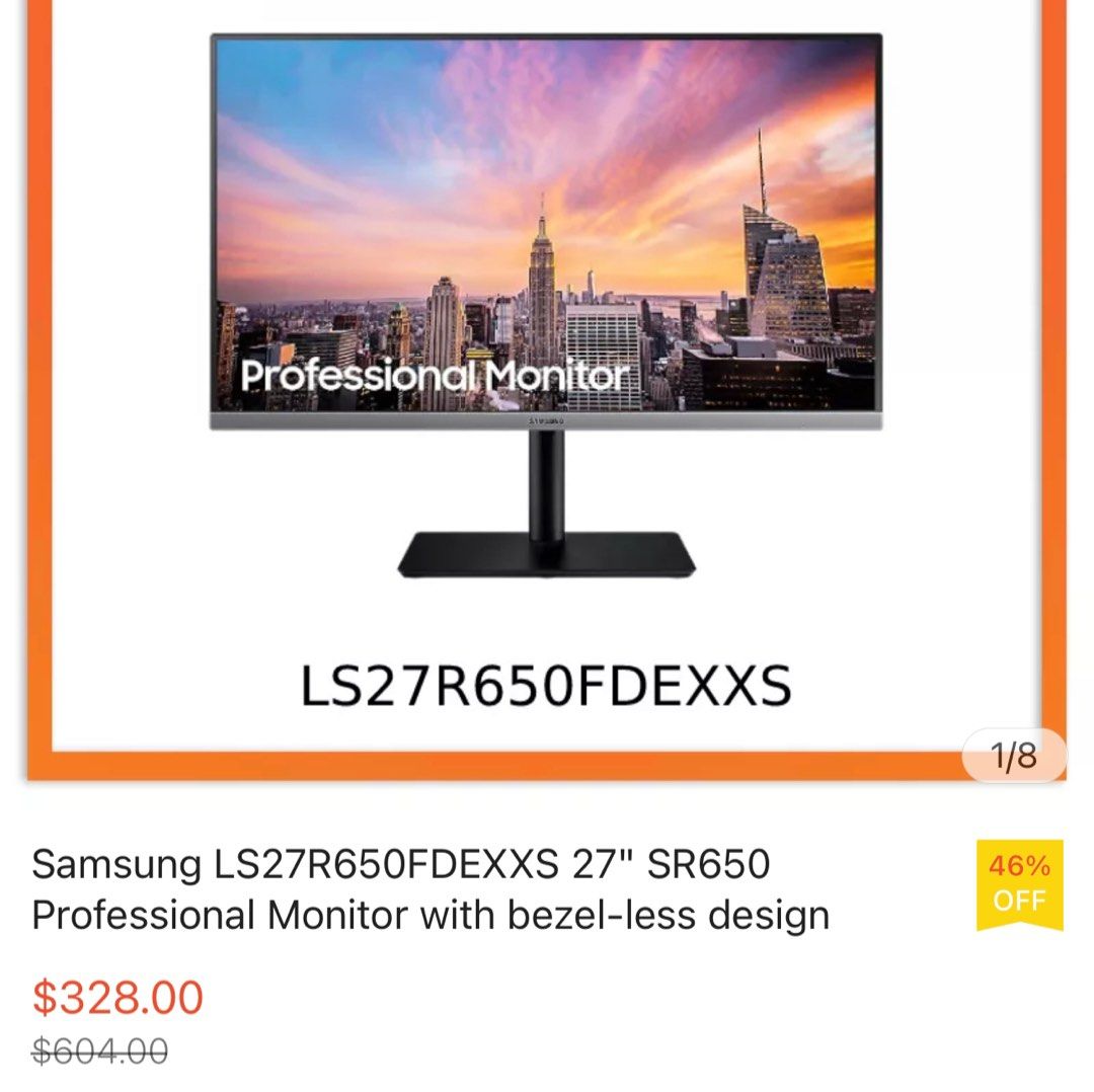 Samsung 27 inch monitor, Computers & Tech, Parts & Accessories, Monitor ...