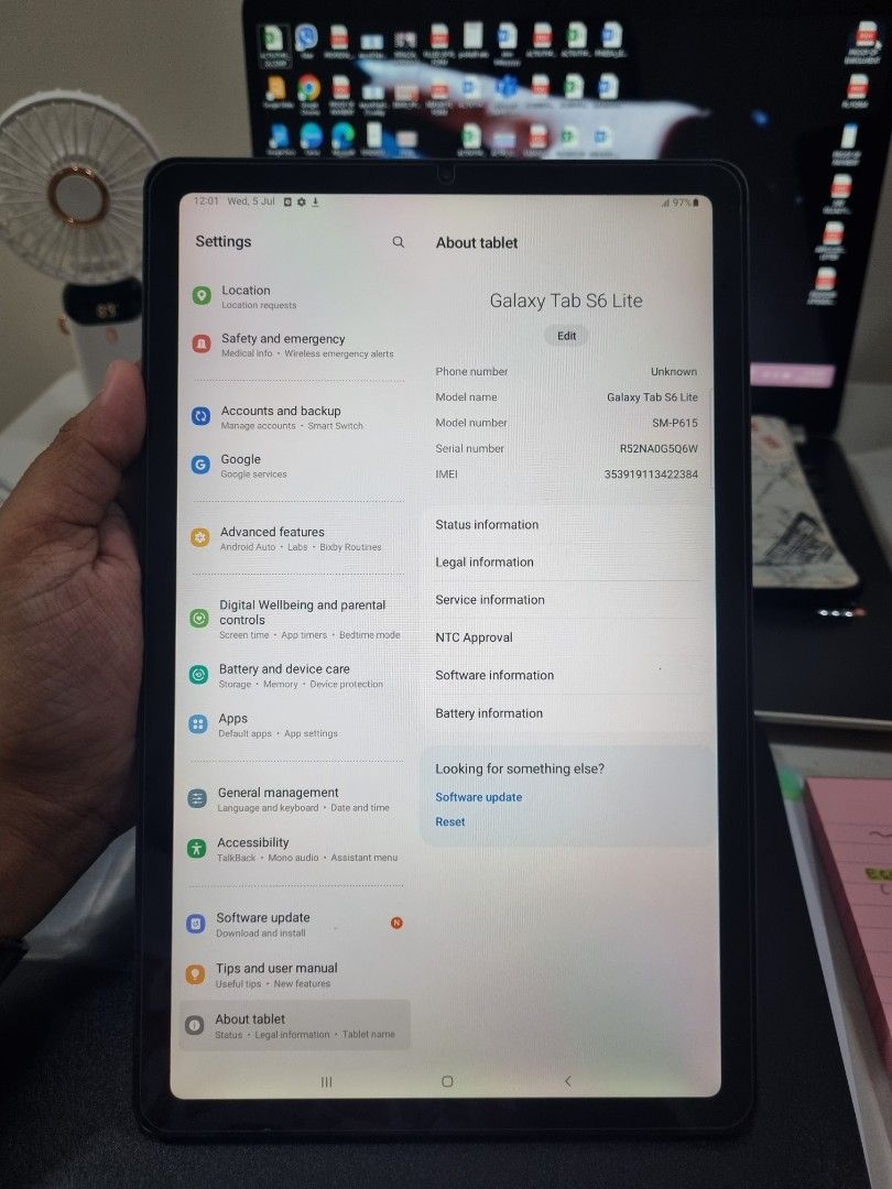 SAMSUNG GALAXY TAB S6 LITE, Mobile Phones & Gadgets, Tablets, Android ...