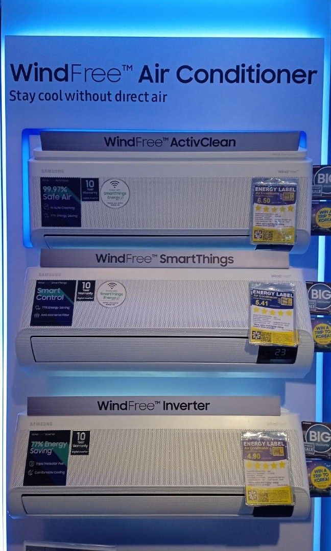 SAMSUNG SPLIT TYPE INVERTER AIRCON, TV & Home Appliances, Air ...