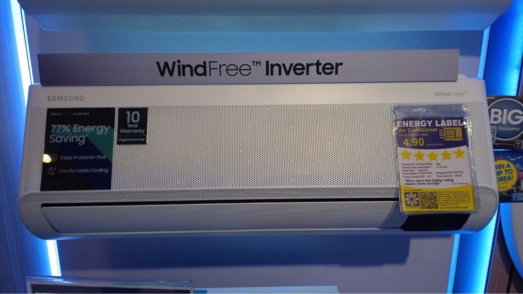 SAMSUNG SPLIT TYPE INVERTER AIRCON, TV & Home Appliances, Air ...