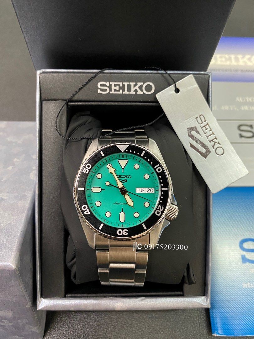 Seiko 5 sports Skx Srpk33 Tiffany Dial Teal, Luxury, Watches on Carousell