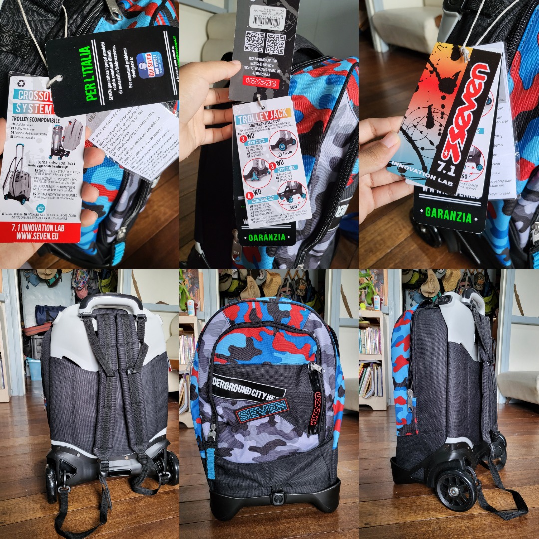 Seven Advanced Trolley Backpack, Men's Fashion, Bags, Backpacks on ...
