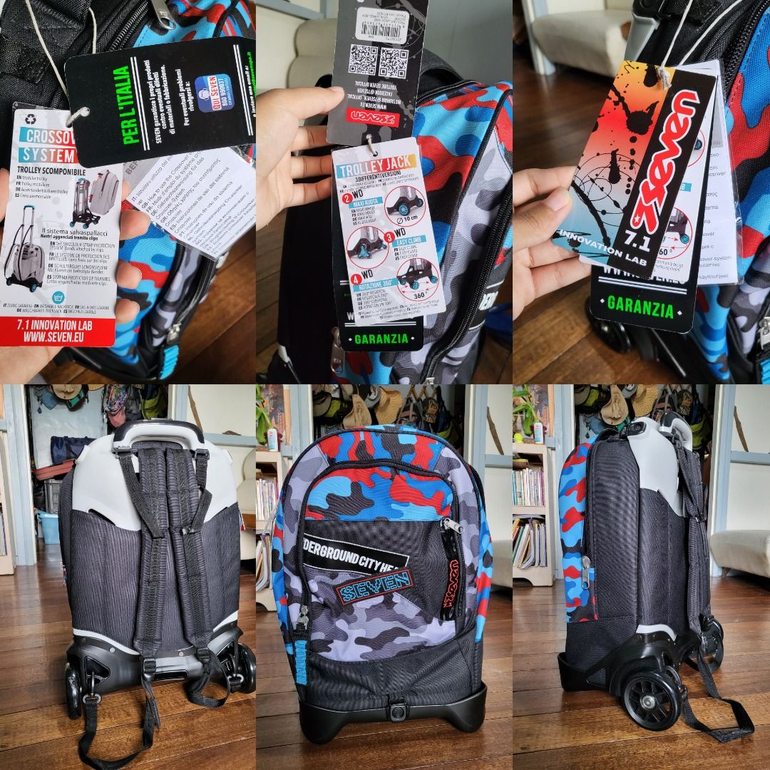 Seven Advanced Trolley Backpack, Men's Fashion, Bags, Backpacks on ...